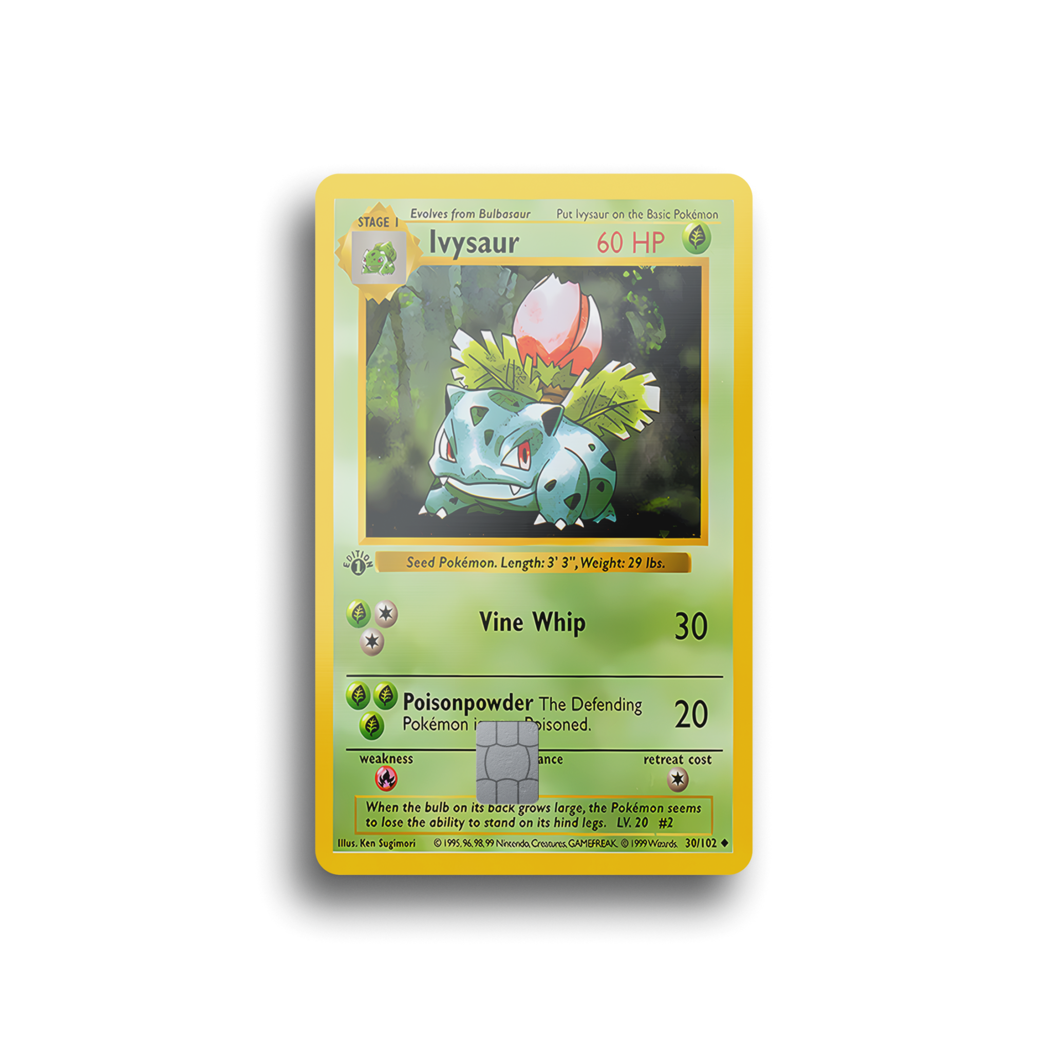 Ivysaur First Edition Card Skin - Style My Card
