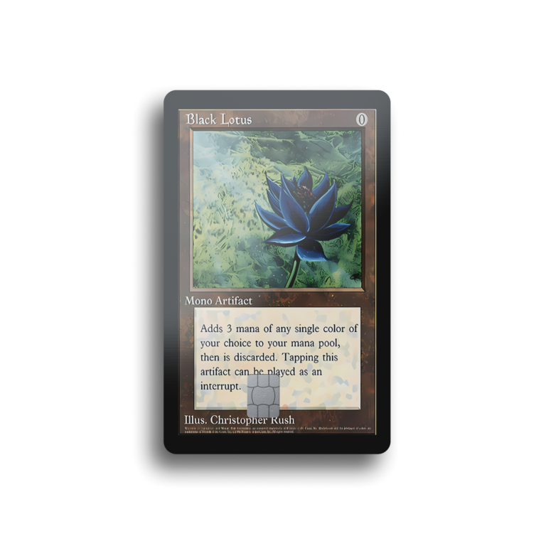 Black Lotus Card Skin - Style My Card