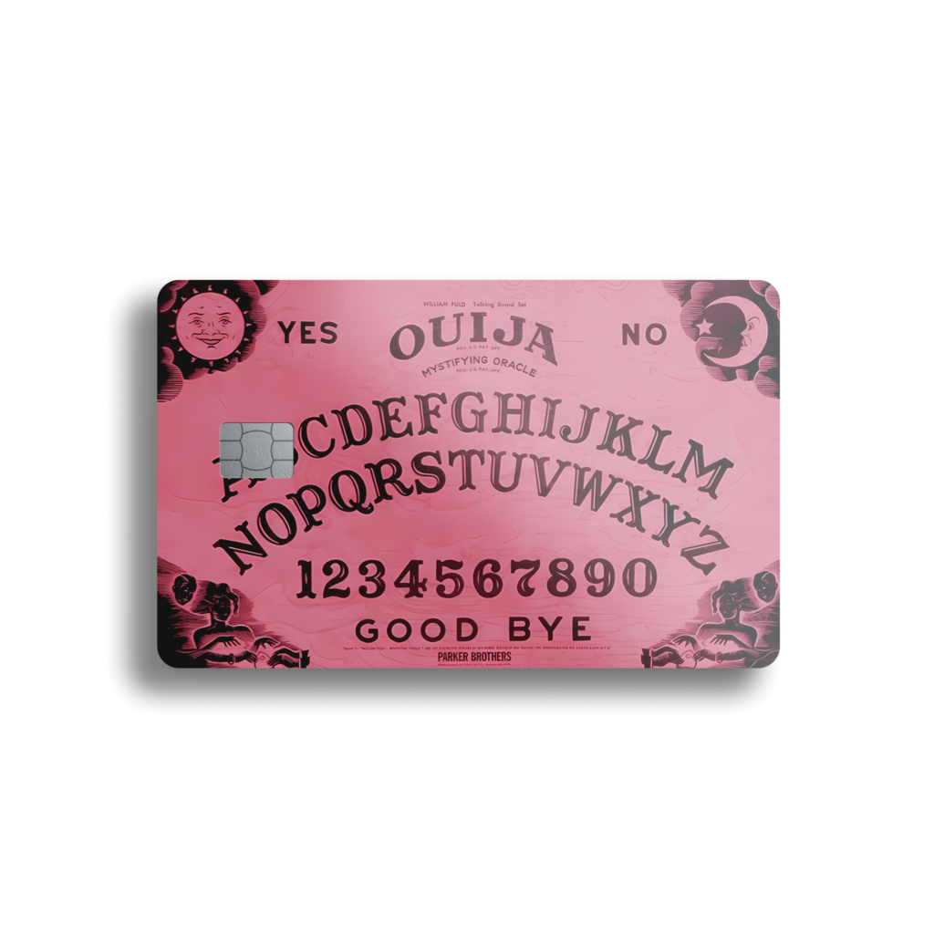 Ouija Board Card Skin (DARK PINK) - Style My Card