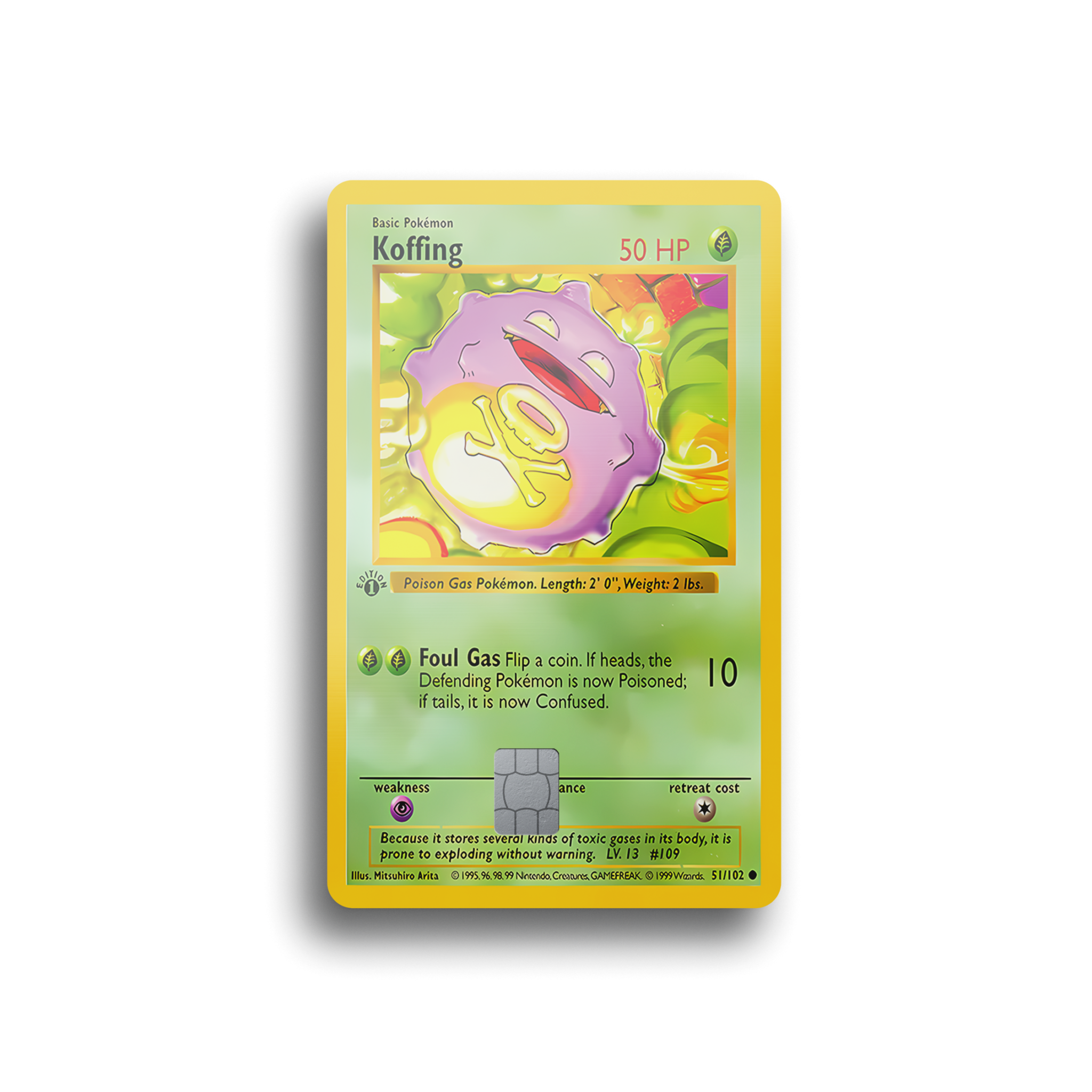 Koffing First Edition Card Skin - Style My Card