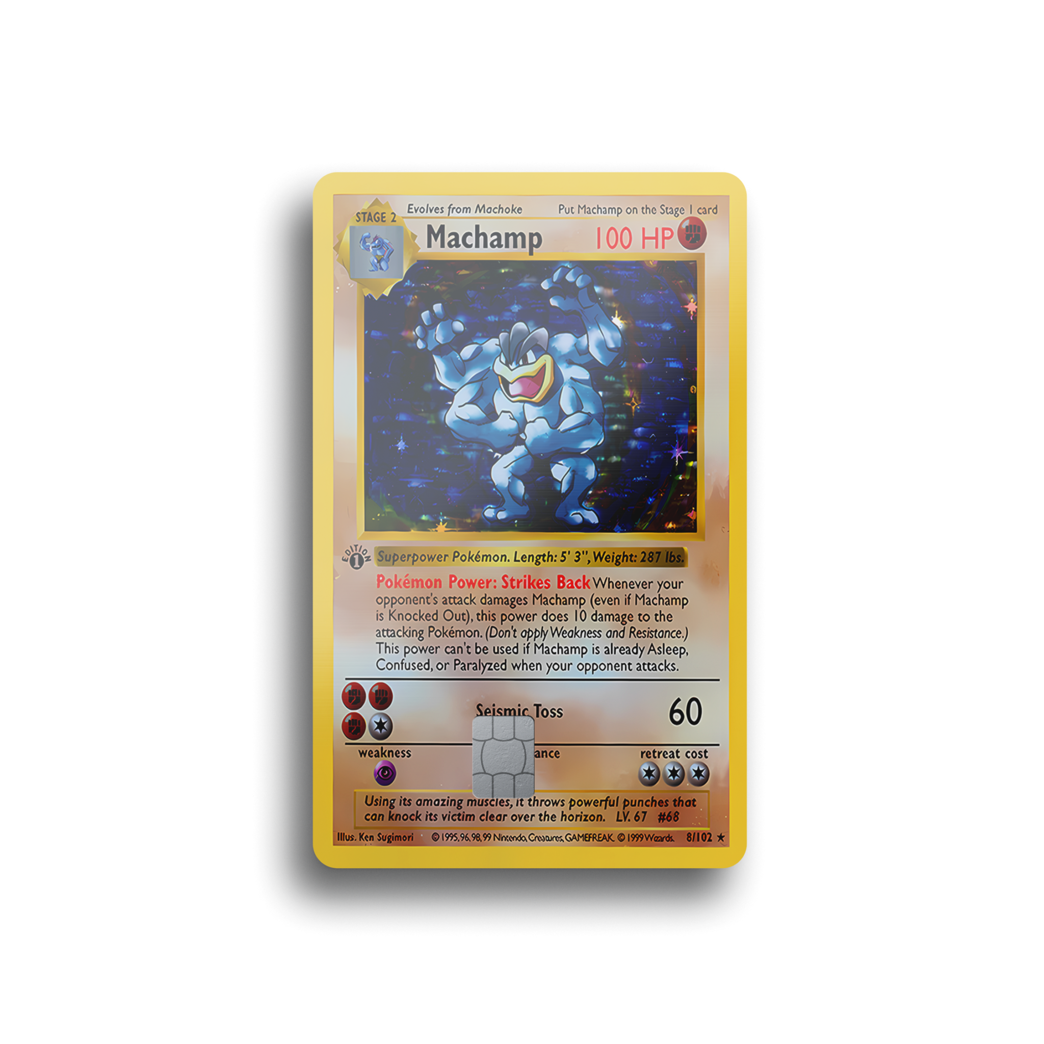 Machamp First Edition Card Skin - Style My Card