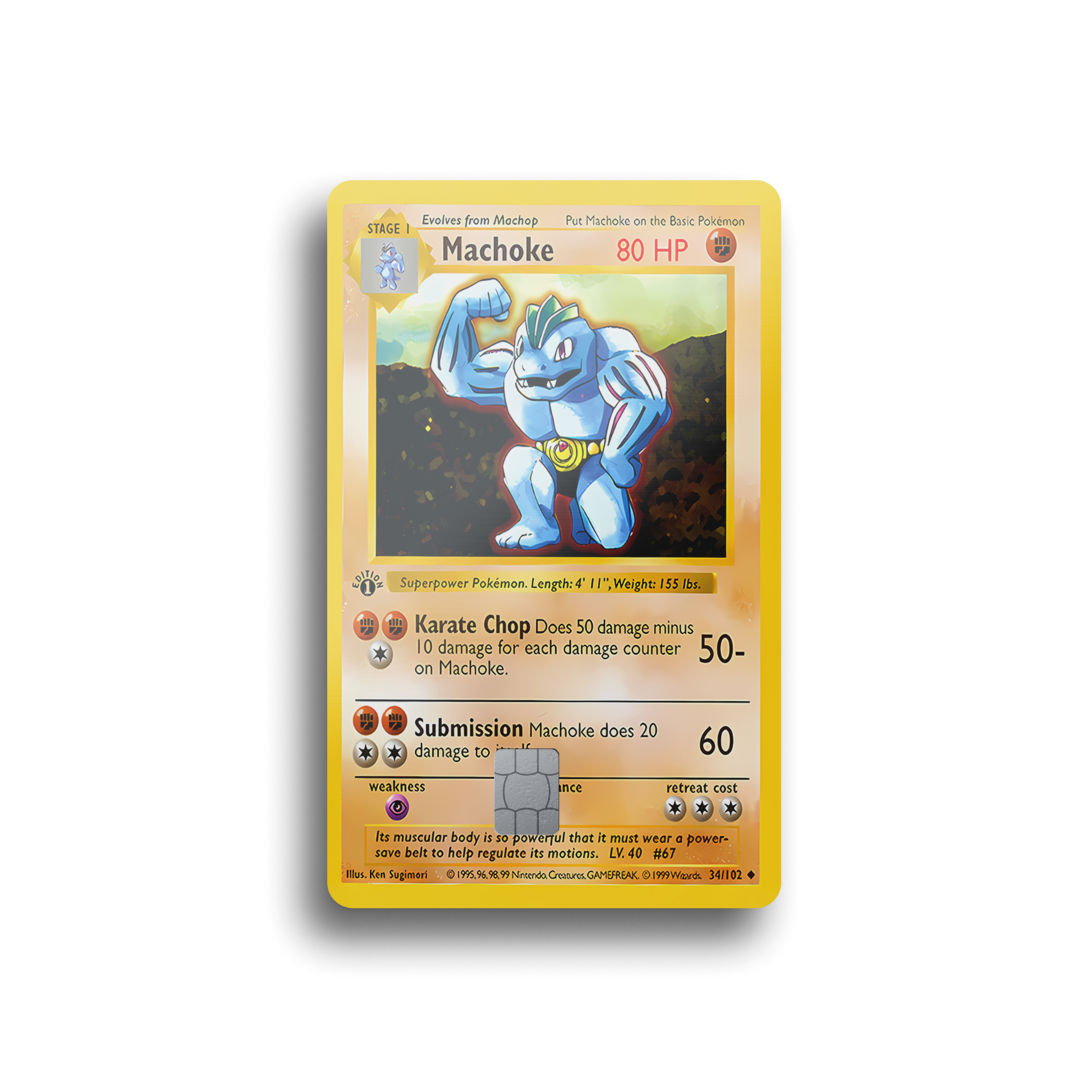 Machoke First Edition Card Skin - Style My Card