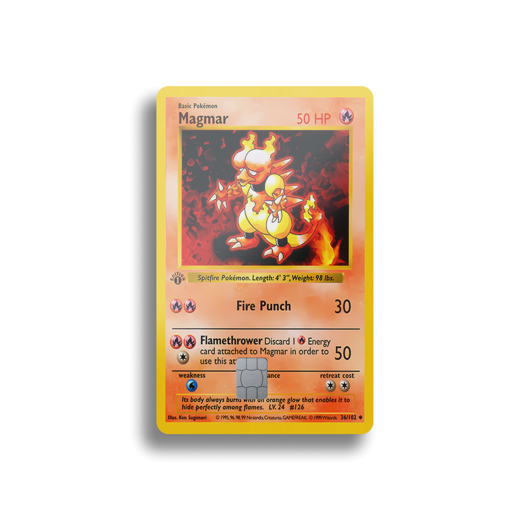 Magmar First Edition Card Skin - Style My Card