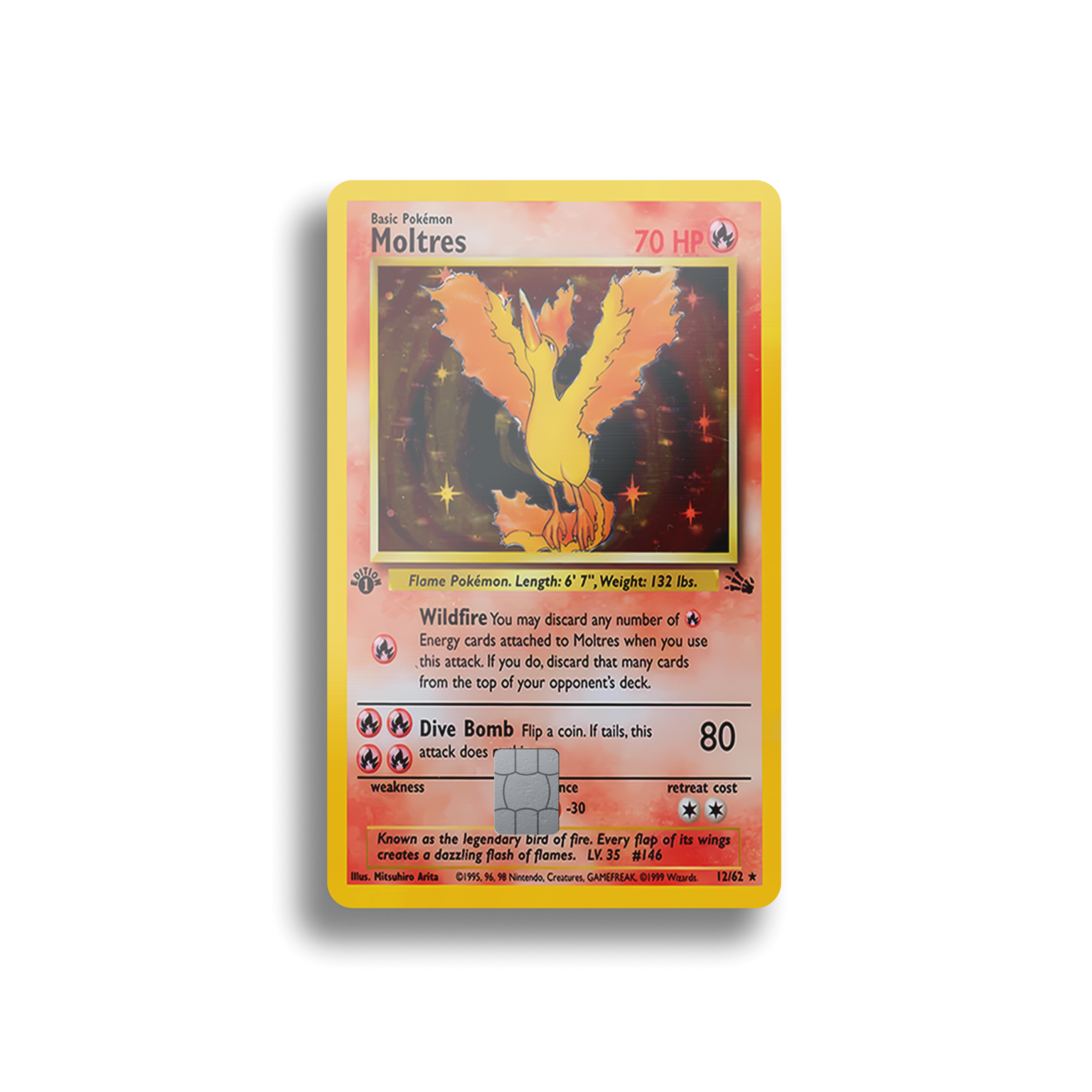 Moltres First Edition Card Skin - Style My Card