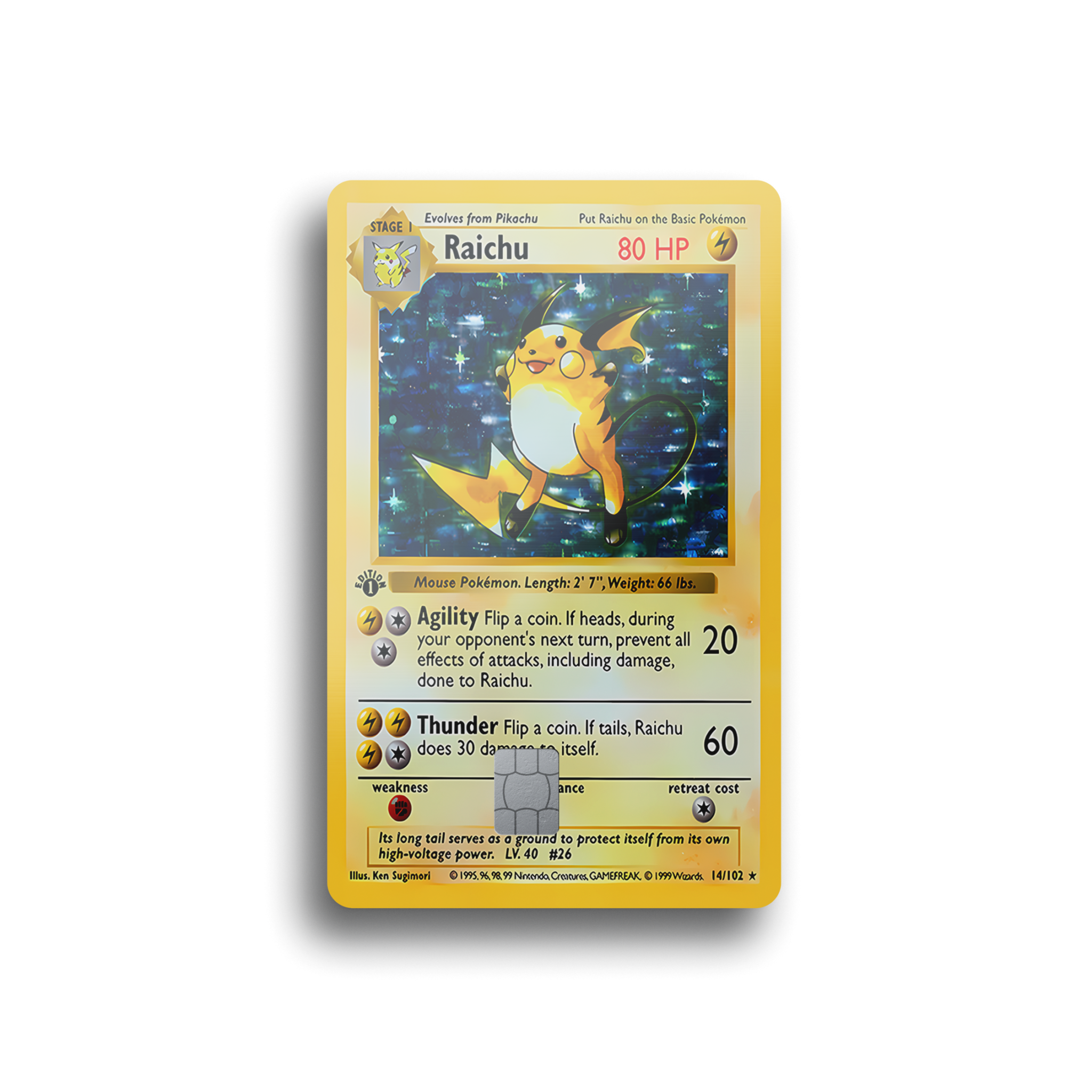 Raichu First Edition Card Skin - Style My Card