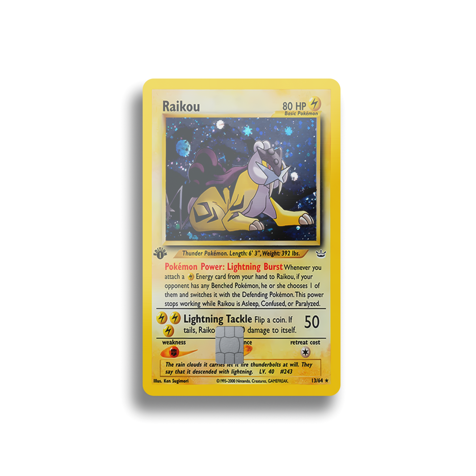 Raikou First Edition Card Skin - Style My Card