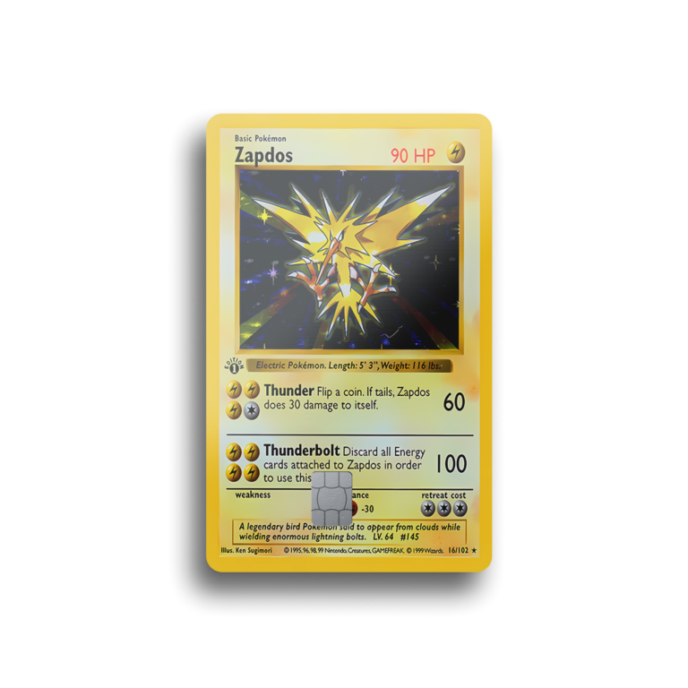 Zapdos First Edition Card Skin - Style My Card